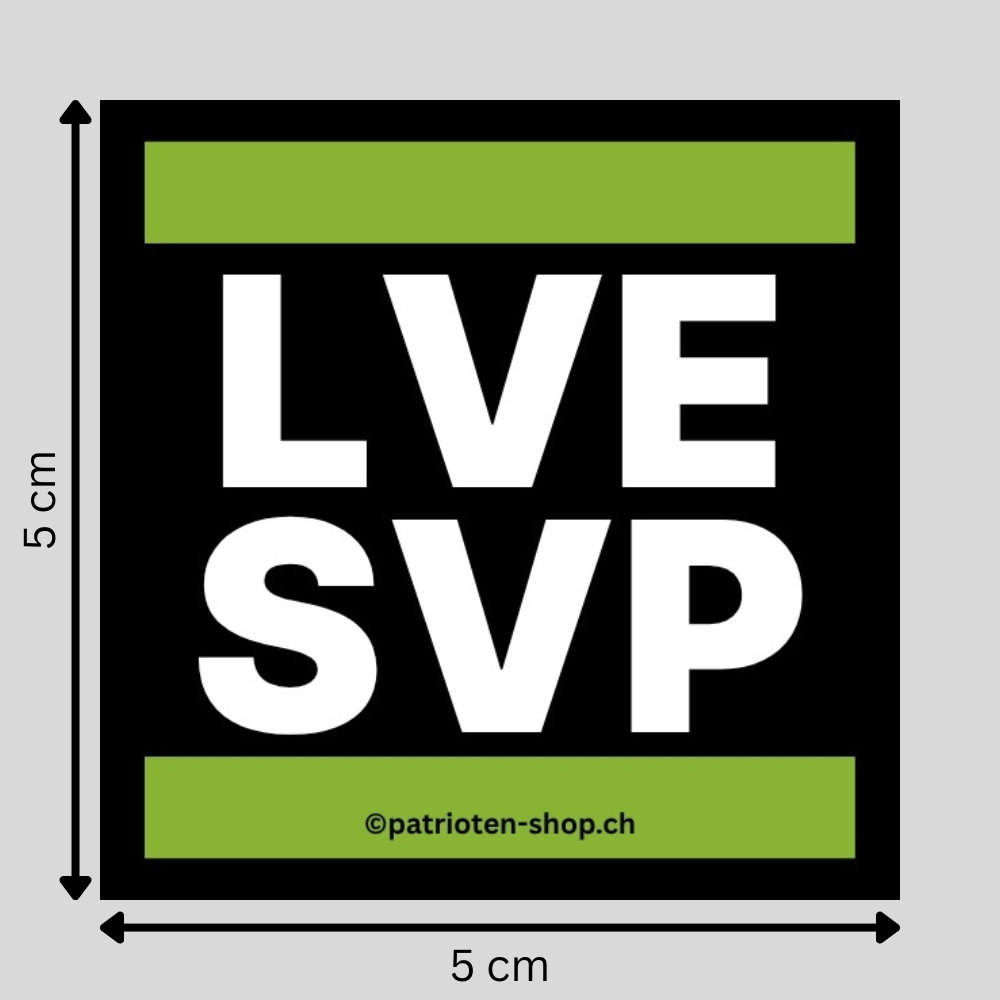 "LVE SVP": 10 - 300 Sticker (Premium-Qualität) – Patriotenshop